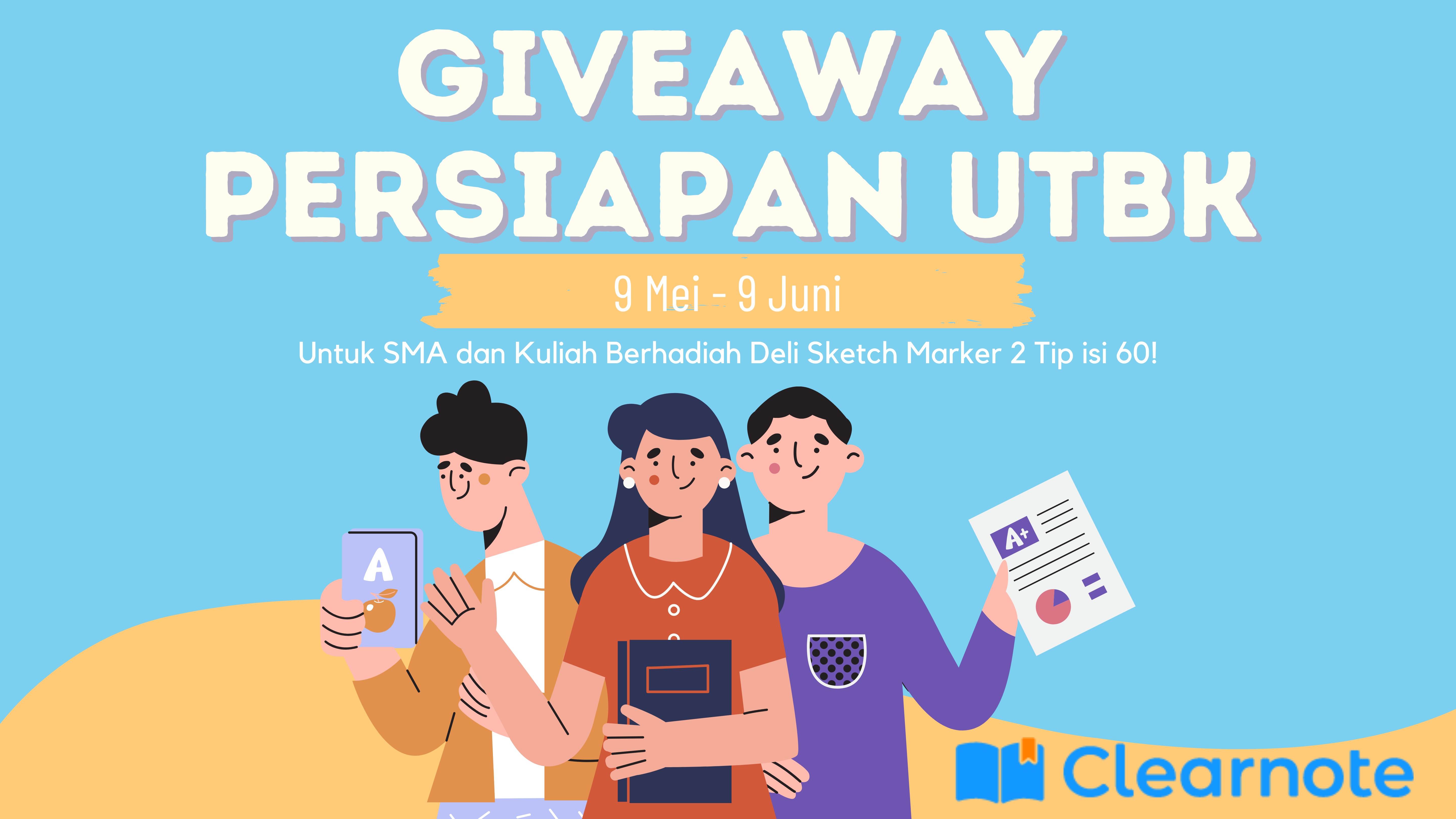 Giveaway Clearnote! - Persiapan [UTBK] - Clear Indonesia News